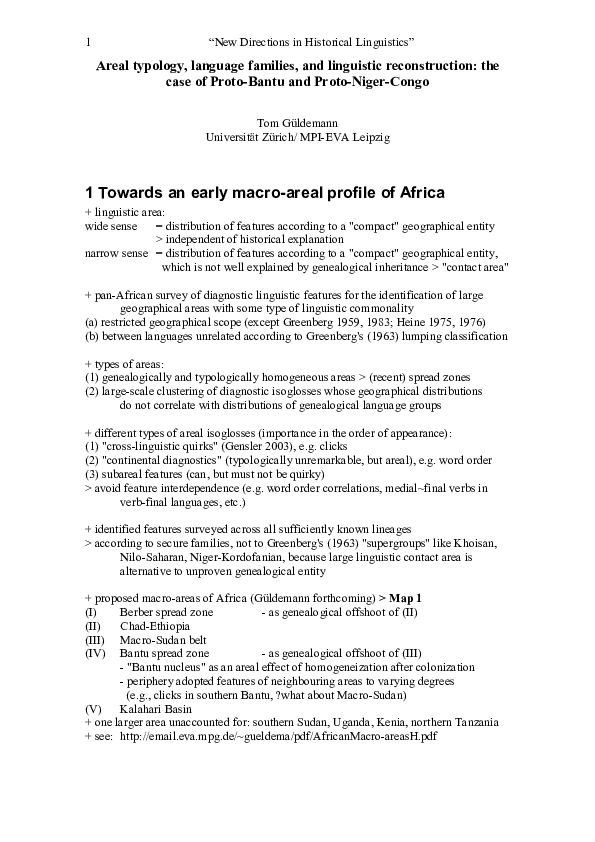 (PDF) 1 “New Directions in Historical Linguistics” Areal typology ...