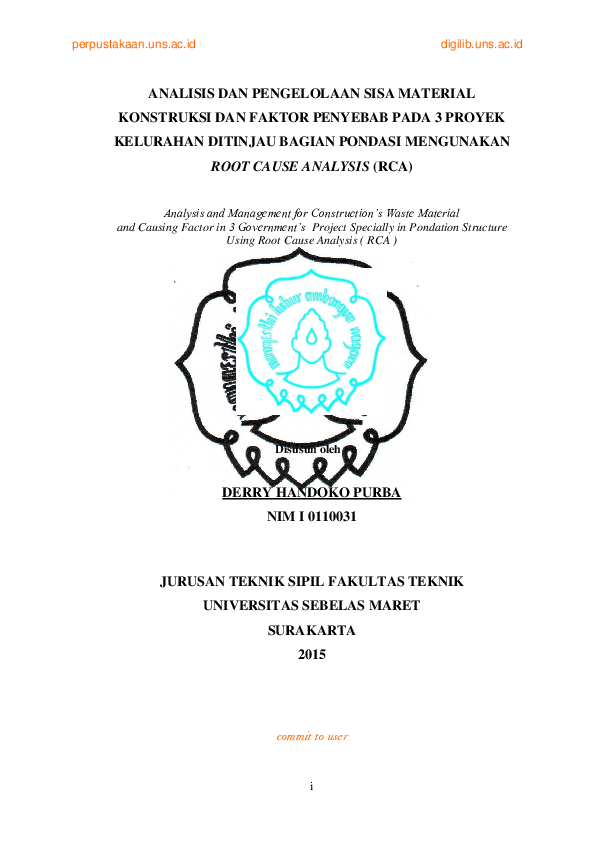 (PDF) Analisis Dan Pengelolaan Sisa Material Konstruksi Dan Faktor ...