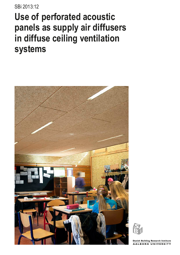 (PDF) Use of perforated acoustic panels as supply air diffusers in ...