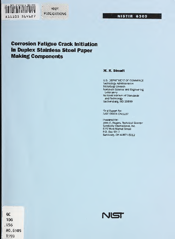 (PDF) Corrosion fatigue crack initiation in duplex stainless steel ...