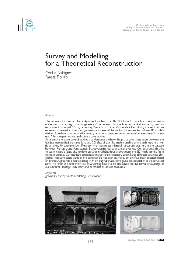 (PDF) Survey and Modelling for a Theoretical Reconstruction