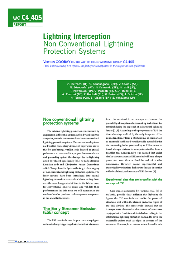 (PDF) Lightning Interception Non Conventional Lightning Protection Systems