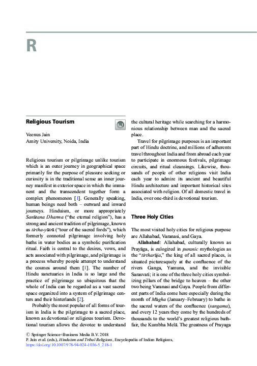 (PDF) Religious Tourism