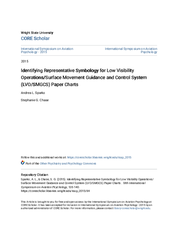 (PDF) Identifying representative symbology for low visibility ...