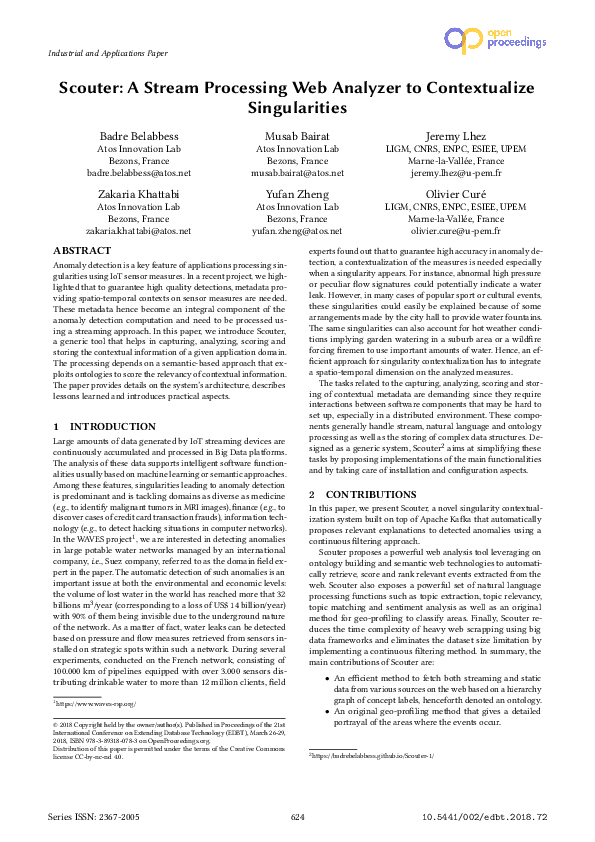 (PDF) Scouter: A Stream Processing Web Analyzer to Contextualize ...