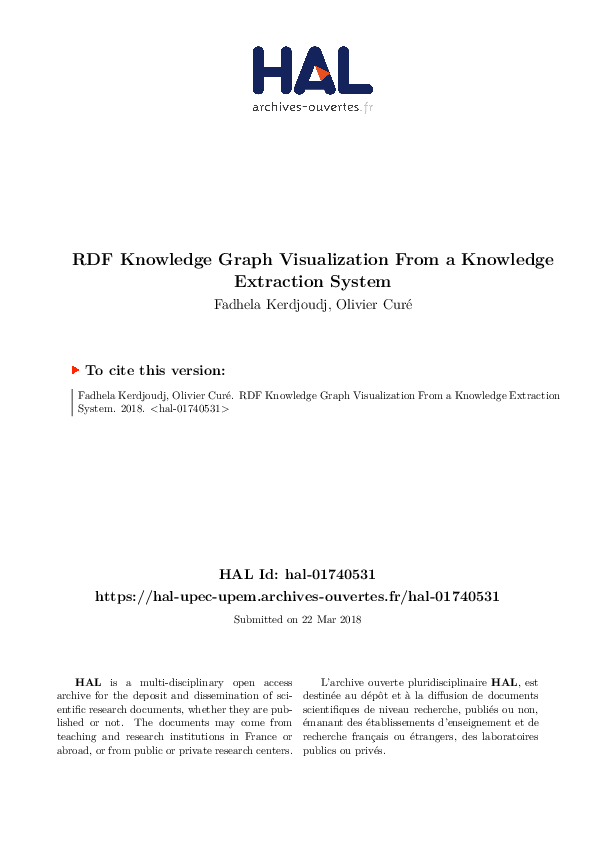 Pdf Rdf Knowledge Graph Visualization From A Knowledge Extraction
