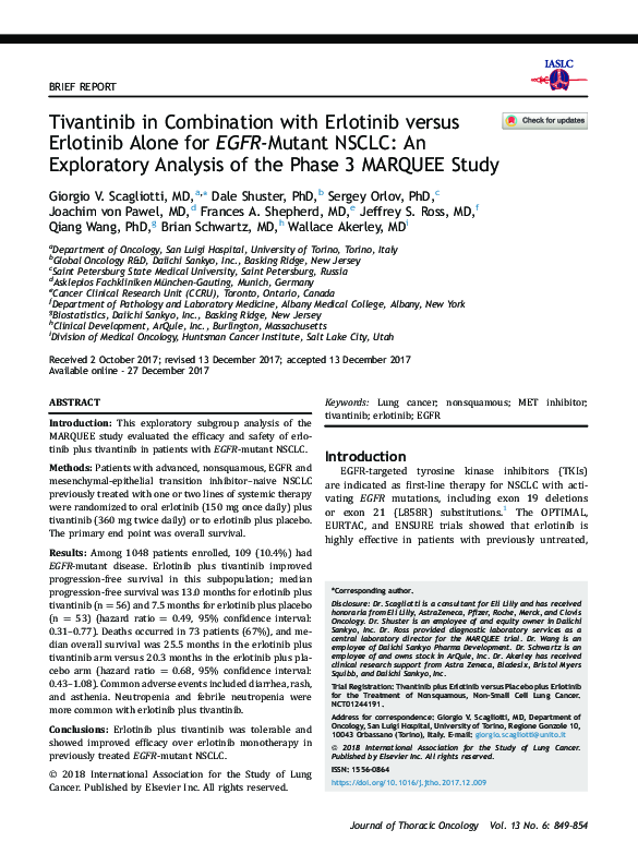 (PDF) Tivantinib in Combination with Erlotinib versus Erlotinib Alone ...