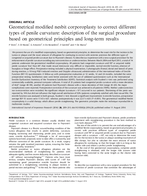 (PDF) Geometrical modified nesbit corporoplasty to correct different ...