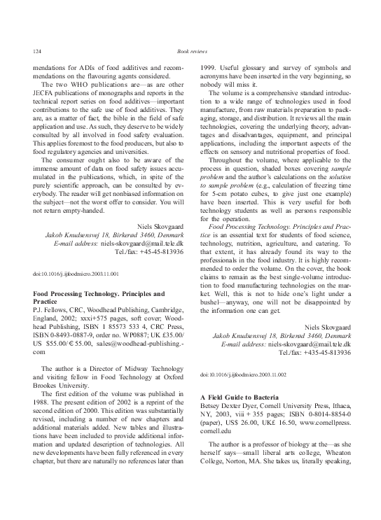 (PDF) Food Processing Technology. Principles and Practice