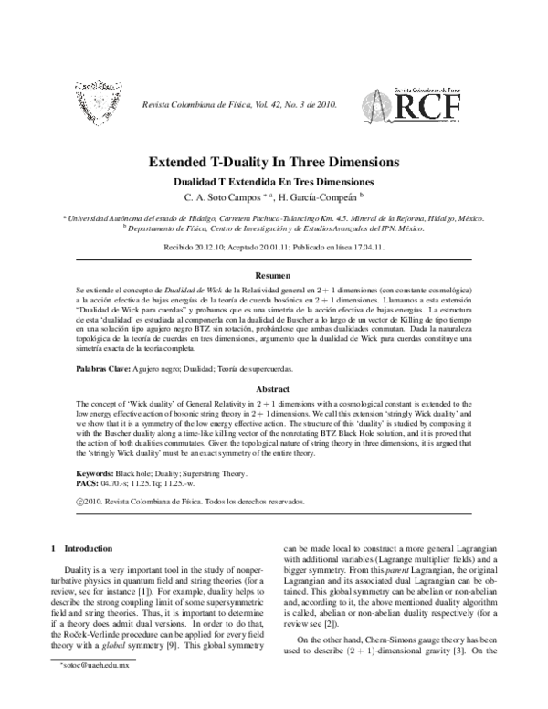 (PDF) Extended T-Duality In Three Dimensions