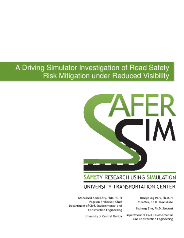 (PDF) A driving simulator investigation of road safety risk mitigation ...