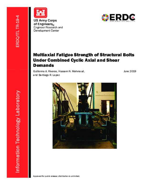 (PDF) Multiaxial fatigue strength of structural bolts under combined ...