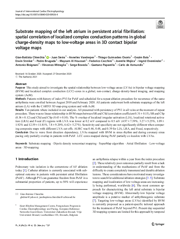 (PDF) Substrate mapping of the left atrium in persistent atrial ...