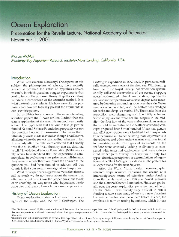 (PDF) Ocean Exploration