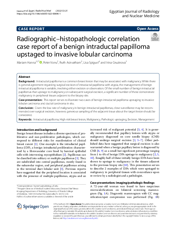 (PDF) Radiographic–histopathologic correlation case report of a benign ...