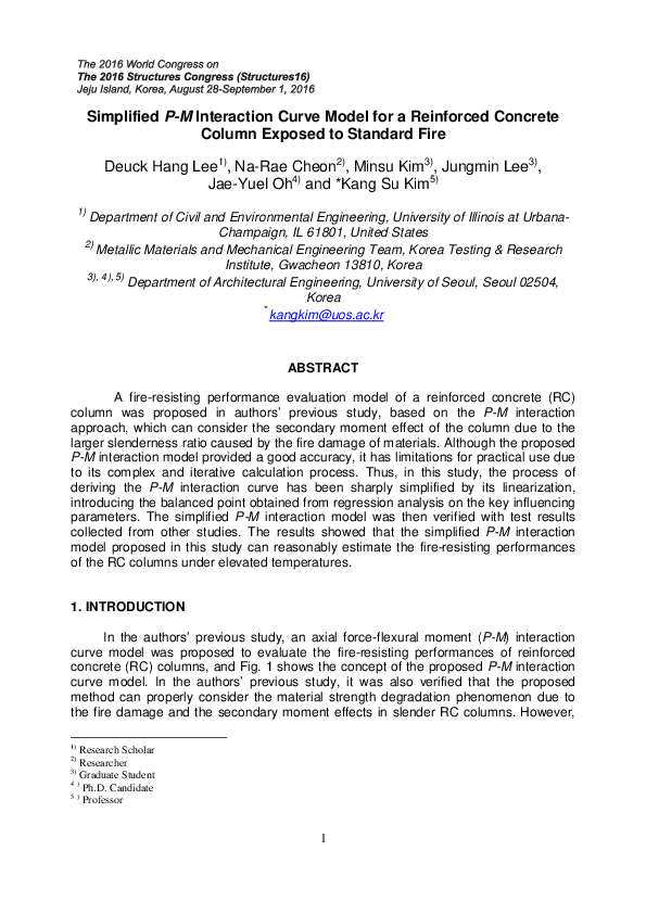 (PDF) Simplified P-M interaction curve model for reinforced concrete ...