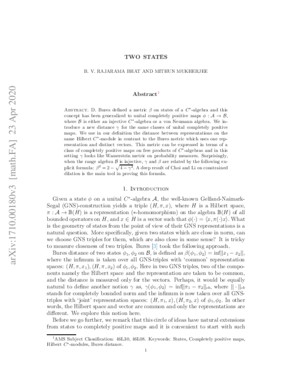 (PDF) Two states