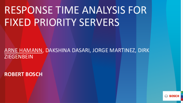 (PDF) Response Time Analysis for Fixed Priority Servers