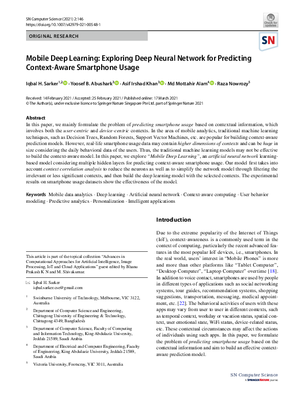 (PDF) Mobile Deep Learning: Exploring Deep Neural Network for ... (PDF) Mobile Deep Learning: Exploring Deep Neural Network for ...