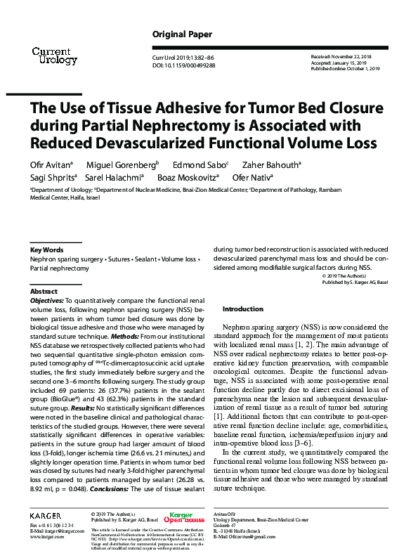 (PDF) The Use of Tissue Adhesive for Tumor Bed Closure during Partial ...