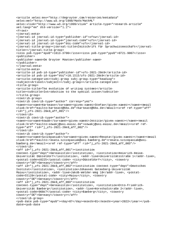 The evolution of writing systems | Jessica Nowak - Academia.edu