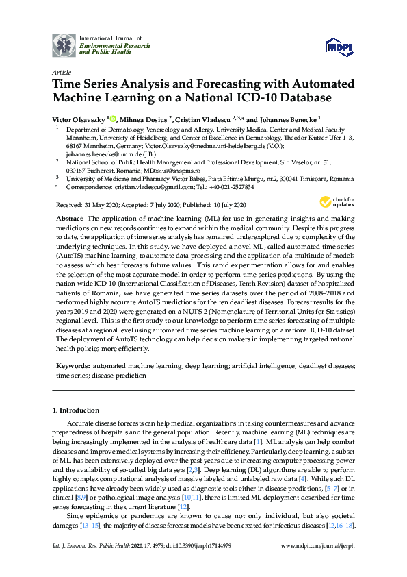 (PDF) Time Series Analysis and Forecasting with Automated Machine ...