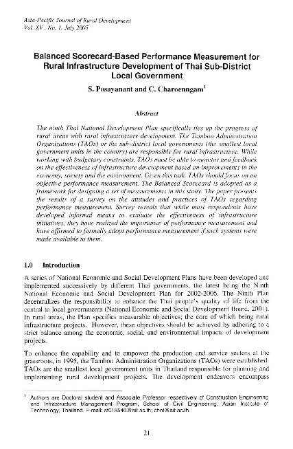 (PDF) Balanced Scorecard-Based Performance Measurement for Rural ...