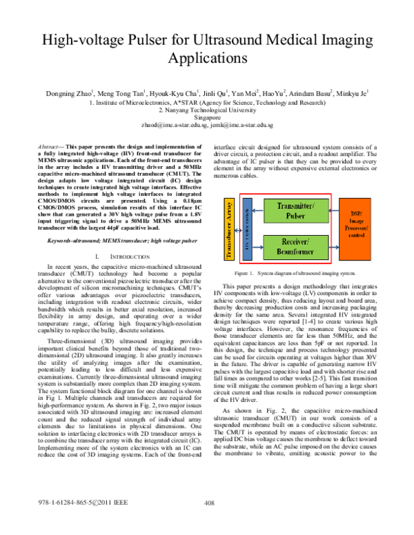 (PDF) High-voltage pulser for ultrasound medical imaging applications