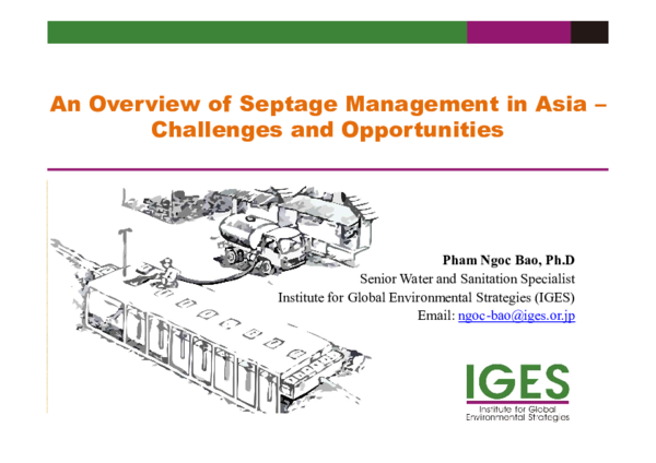 (PDF) An Overview of Septage Management in Asia – Challenges and ...