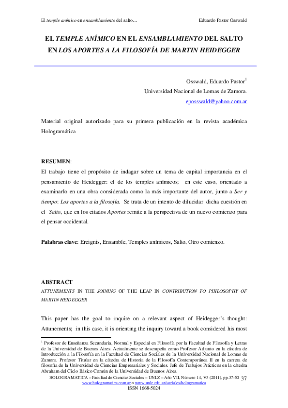 (PDF) El temple anímico en el ensamblamiento del salto en los aportes a ...
