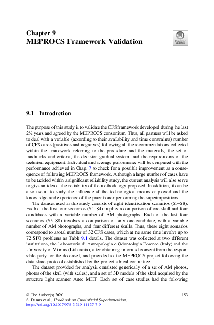 (PDF) MEPROCS Framework Validation