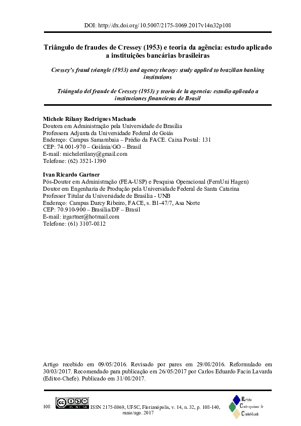 (PDF) Triângulo de fraudes de Cressey (1953) e teoria da agência ...