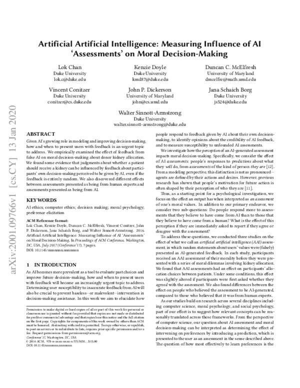 (PDF) Artificial Artificial Intelligence