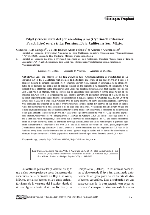 Aspectos de edad y crecimiento de la sardinilla peninsular en peligro ...