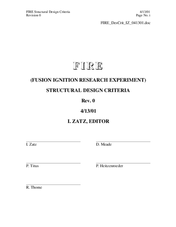(PDF) Structural design criteria