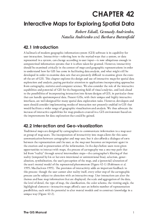 (PDF) The GIS Manual 1 CHAPTER 42 Interactive Maps for Exploring ...