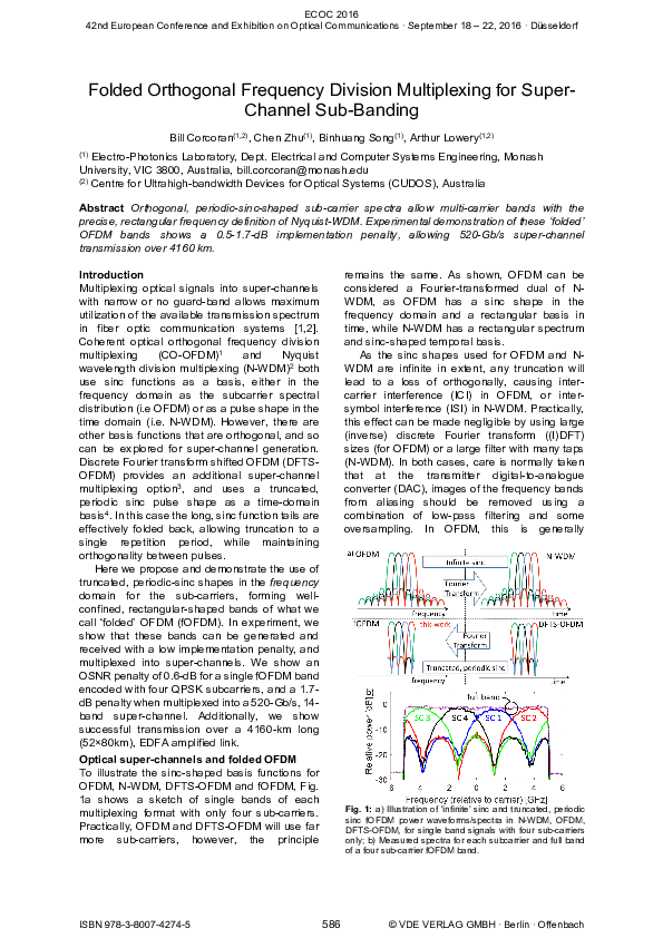 (PDF) Folded orthogonal frequency division multiplexing