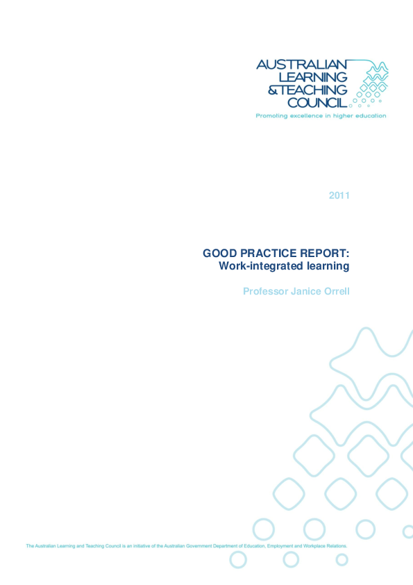 (PDF) GOOD PRACTICE REPORT: Work-integrated learning