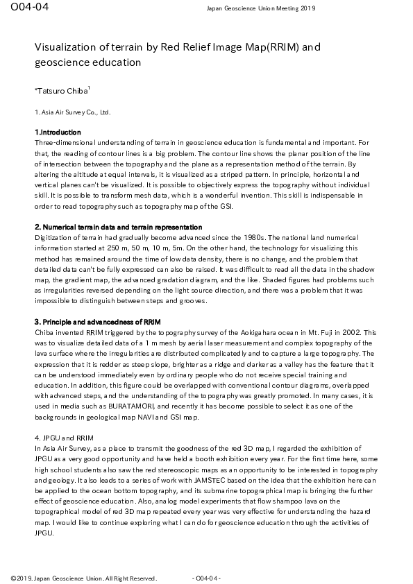 (PDF) Visualization of terrain by Red Relief Image Map(RRIM) and ...