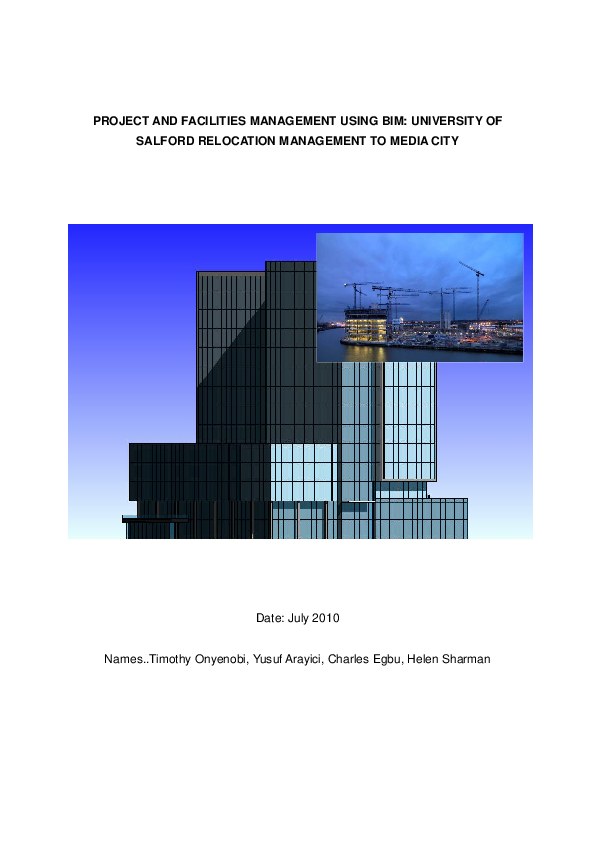 (PDF) Project and facilities management using BIM: University of ...