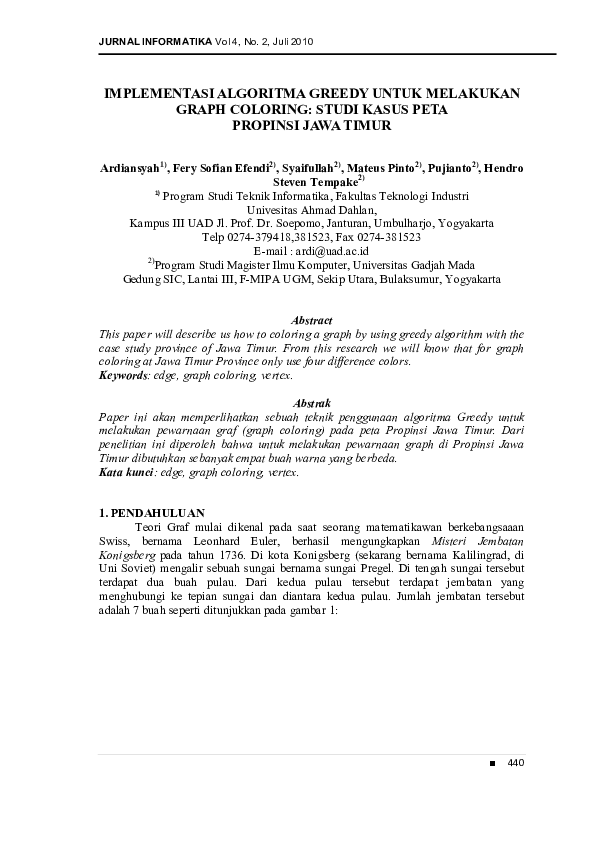 (PDF) Implementasi Algoritma Greedy Untuk Melakukan Graph Coloring ...