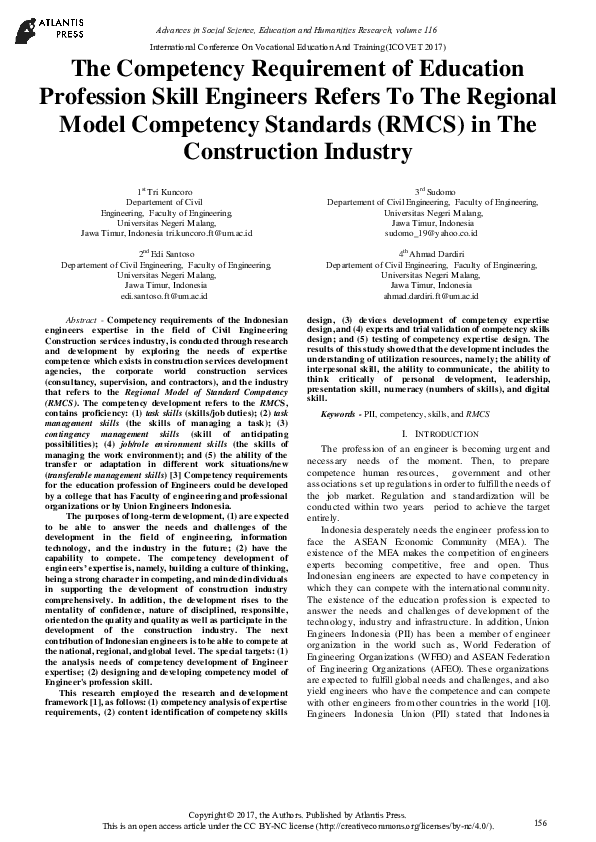 (PDF) The Competency Requirement of Education Profession Skill ...