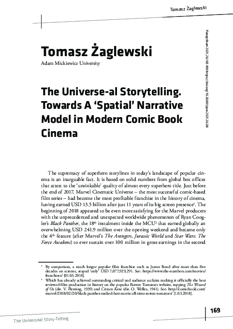(PDF) The Universe-al Storytelling. Towards A ‘Spatial’ Narrative Model ...