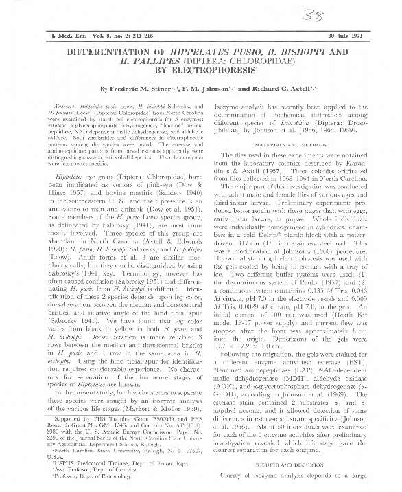 (PDF) Differentiation of Hippelates Pusio, H. Bishoppi and H. Pallipes ...