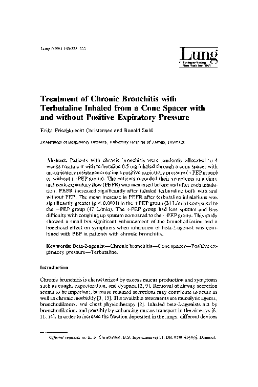 (PDF) Terbutaline with PEP vs. Without in Chronic Bronchitis