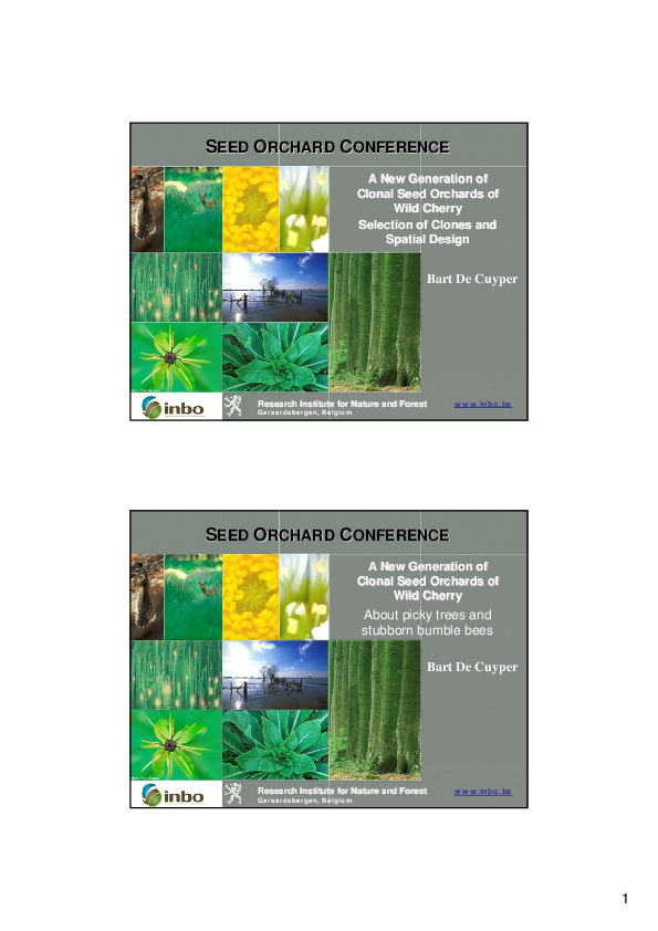 (PDF) A New Generation of Clonal Seed Orchards of Wild Cherry ...