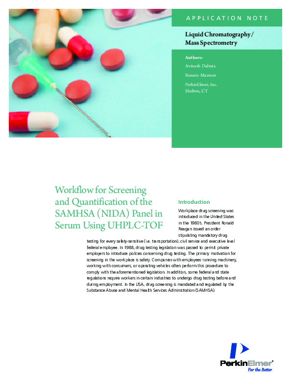 (PDF) Workflow for Screening and Quantification of the SAMHSA (NIDA ...
