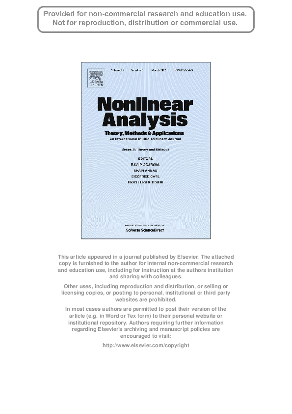 Pdf A Primer Of Nonlinear Analysis