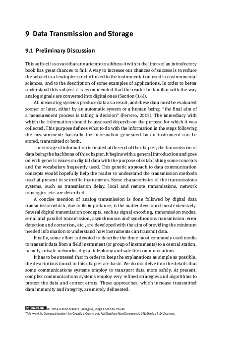 (PDF) 9 Data Transmission and Storage
