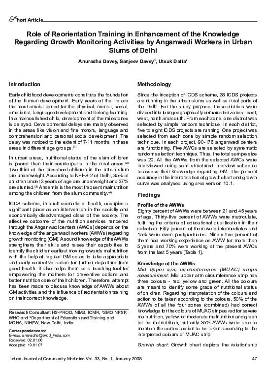 (PDF) Role of reorientation training in enhancement of the knowledge ...